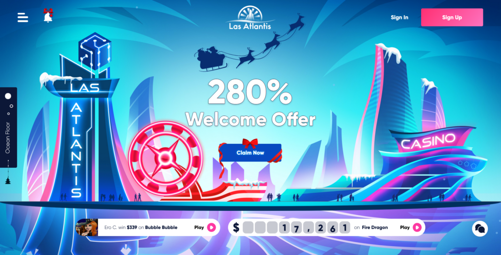 Las Atlantis Online Casino - Up to $14000 Welcome Bonus